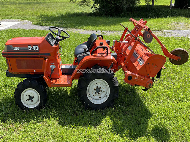 KUBOTA B40 Τρακτέρ με φρέζα krekis.com